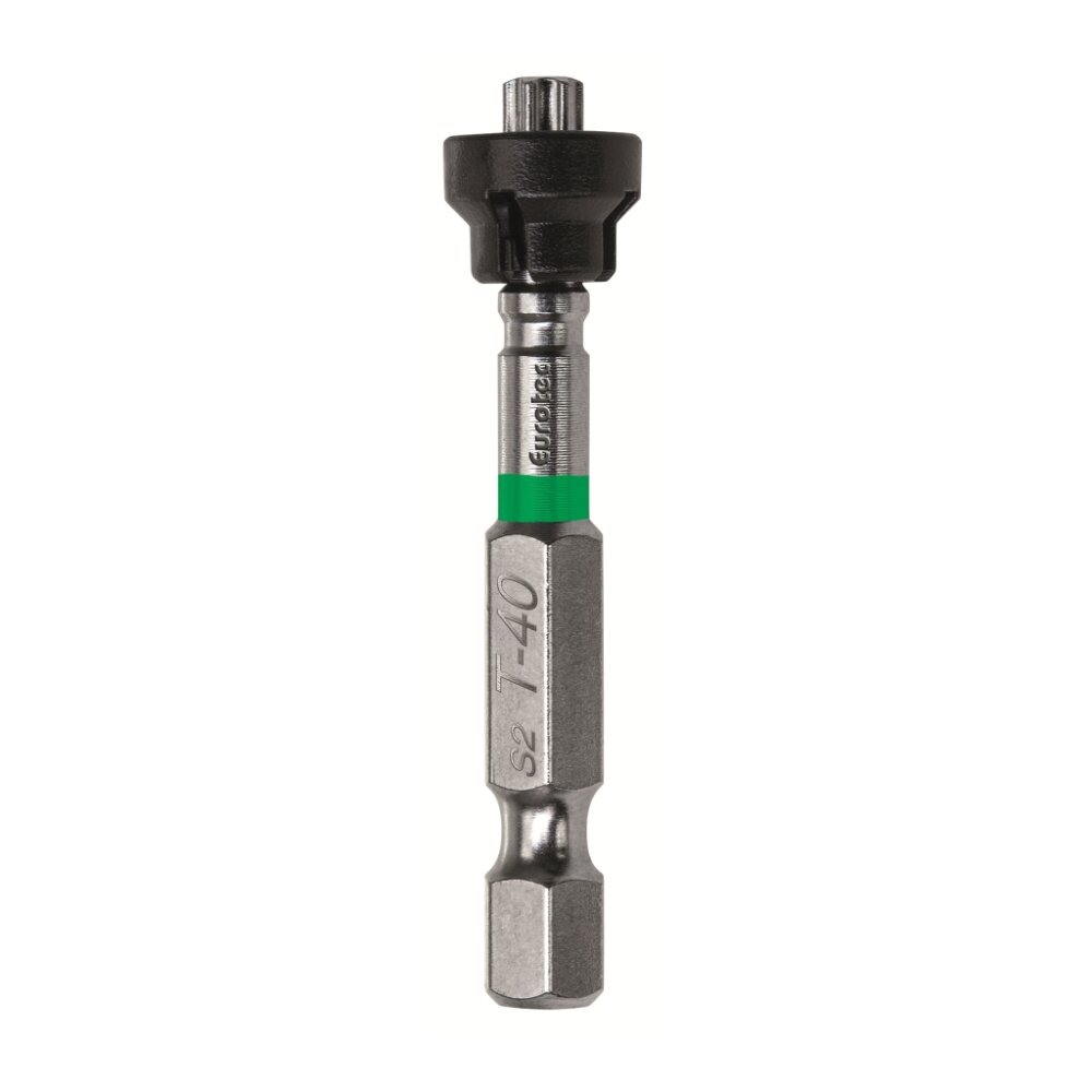 Eurotec Torx Magnet TX-Lang-Bit 1/4" x 50 mm TX 40 grün - trevendo.de