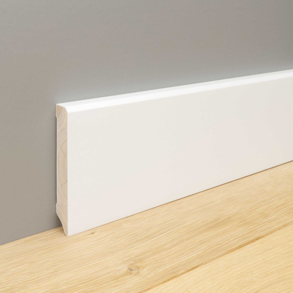 Trevendo Sockelleiste Massiv Gefast Wei Lackiert 16 X 80 X 2400 Mm Trevendo Sockelleiste Massiv Gefast Wei Lackiert 16 X 80 X 2400 Mm